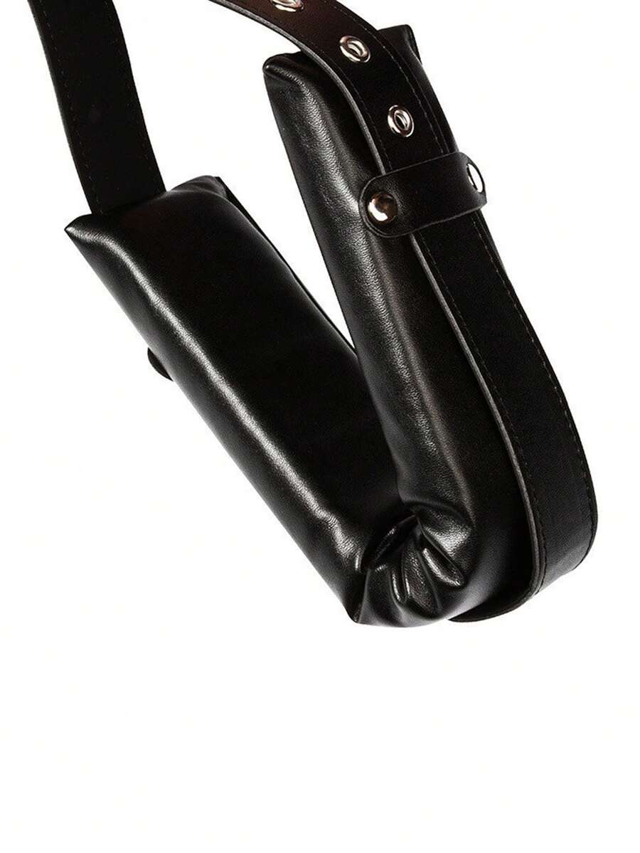 2 Pc Ladies Body Restraint Sling Adjustable Binding Leather Handcuff ...