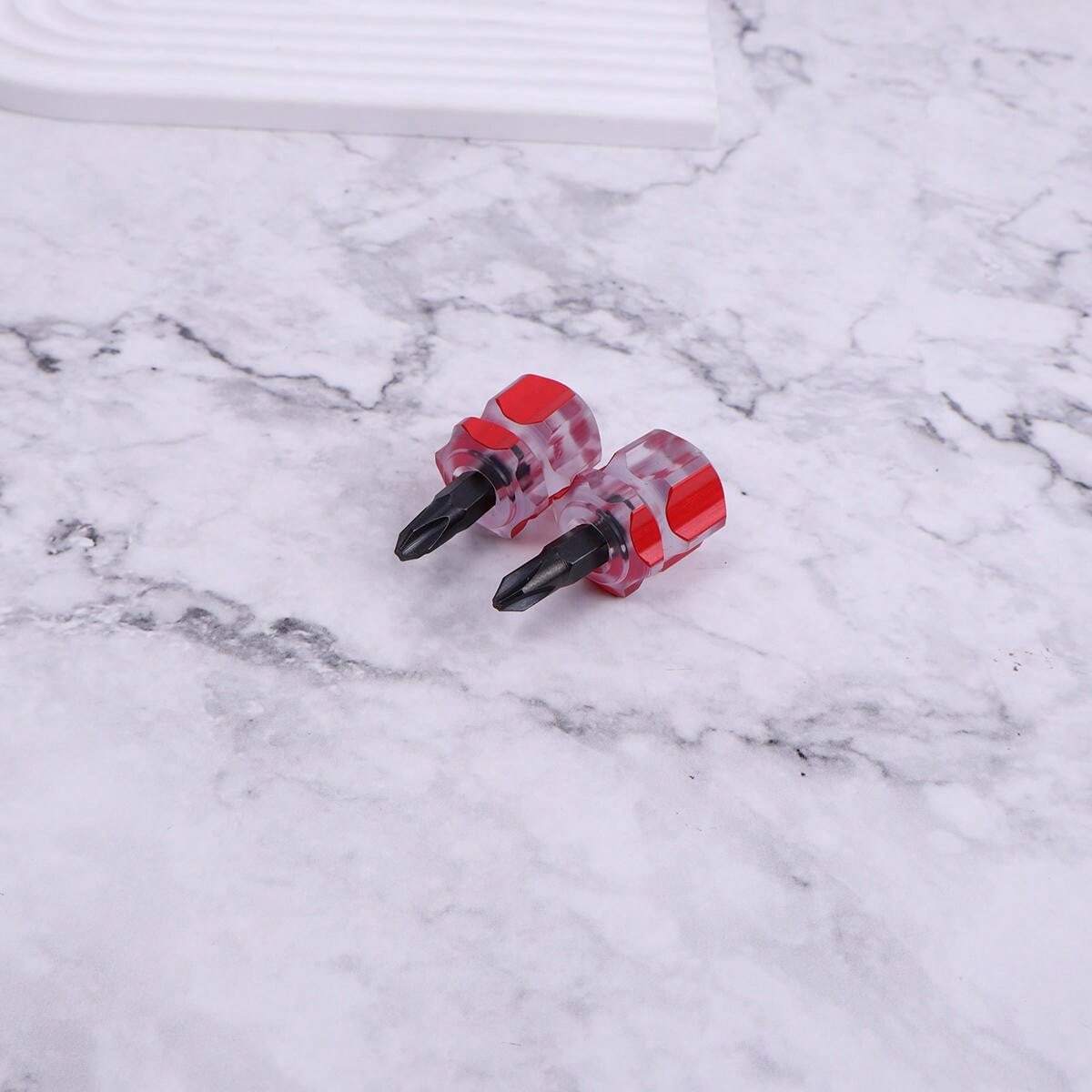 1pc Carrot Shaped Short Handle Screwdriver Set, Cross & Flower Shaped ...