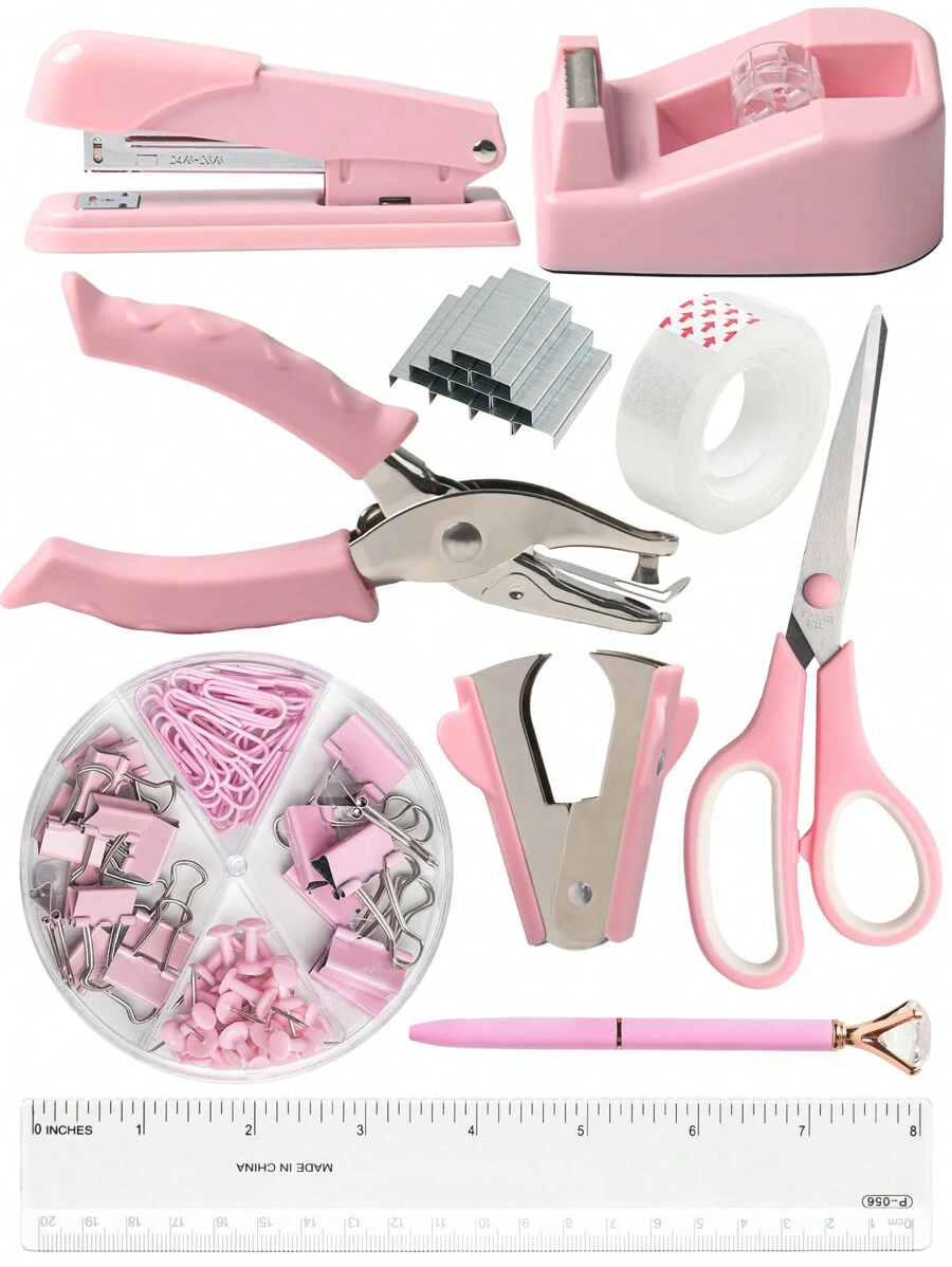 Set de combinación de papelería de oficina que incluye perforadora ...