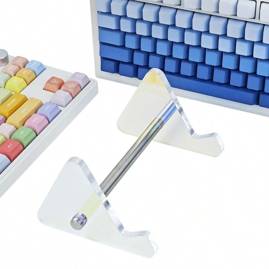 Keyboard Display Stand, 1 Tier Transparent Acrylic Keyboard Stand ...