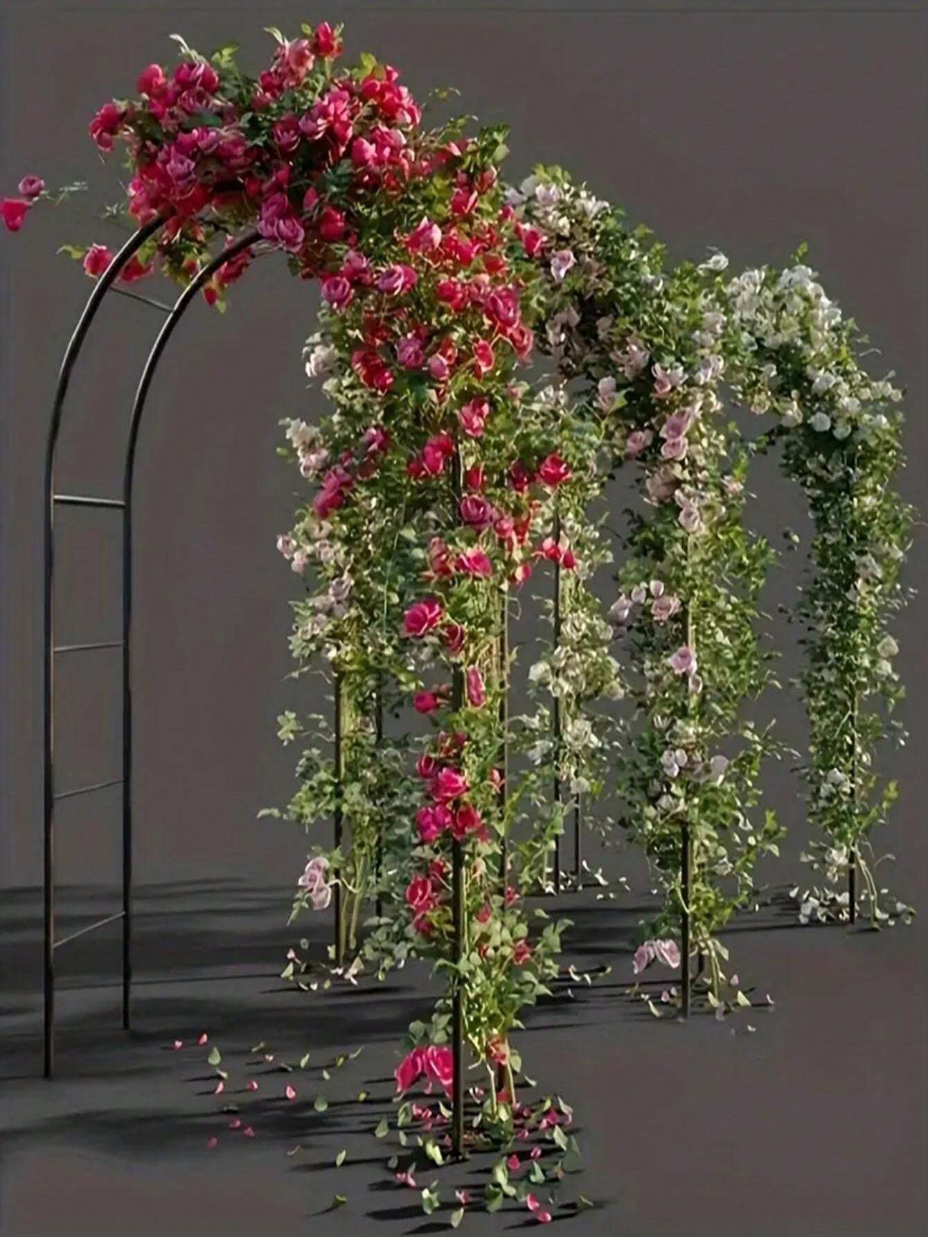 DIY Large Garden Arch Metal Frame Supported Arch Used For Climbing ...