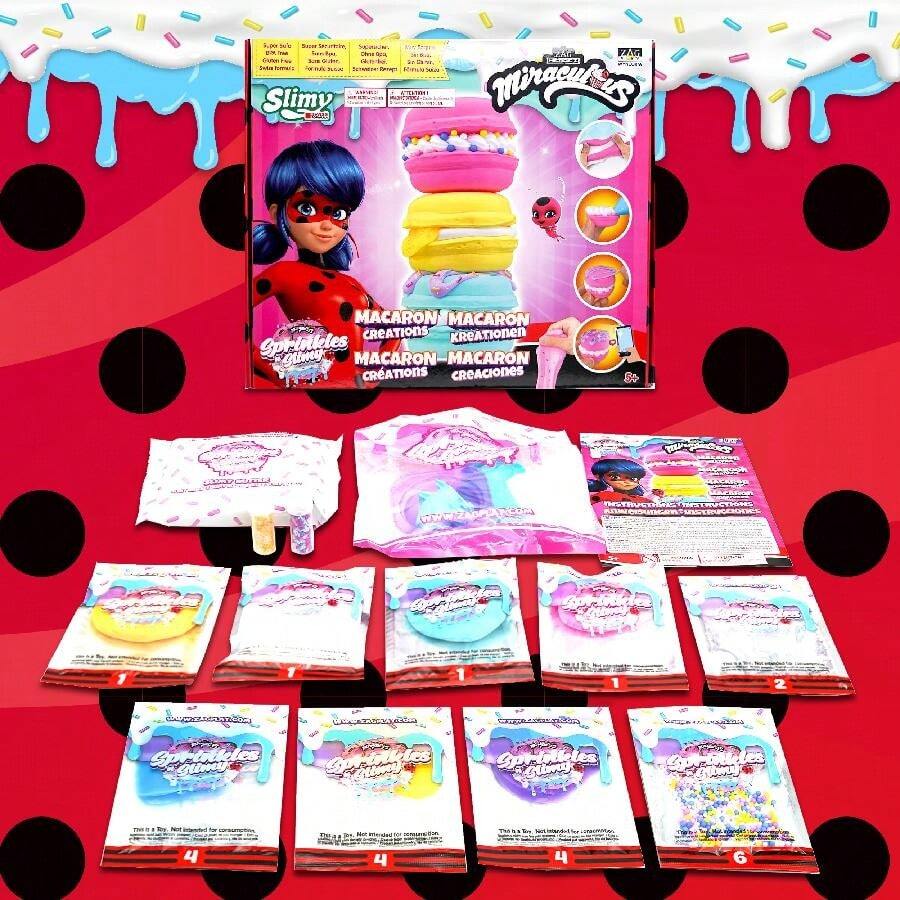 Miraculous Ladybug - Sprinkles N' Slimy Macarons - Slime Kit For Girls ...