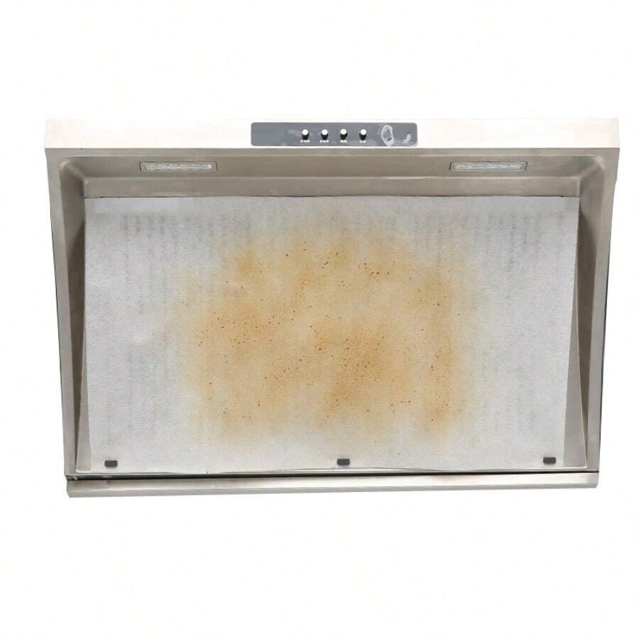 12pcs/Pack / 5m / 10m Kitchen Hood Filter Mesh Grease Paper Cotton Oil ...