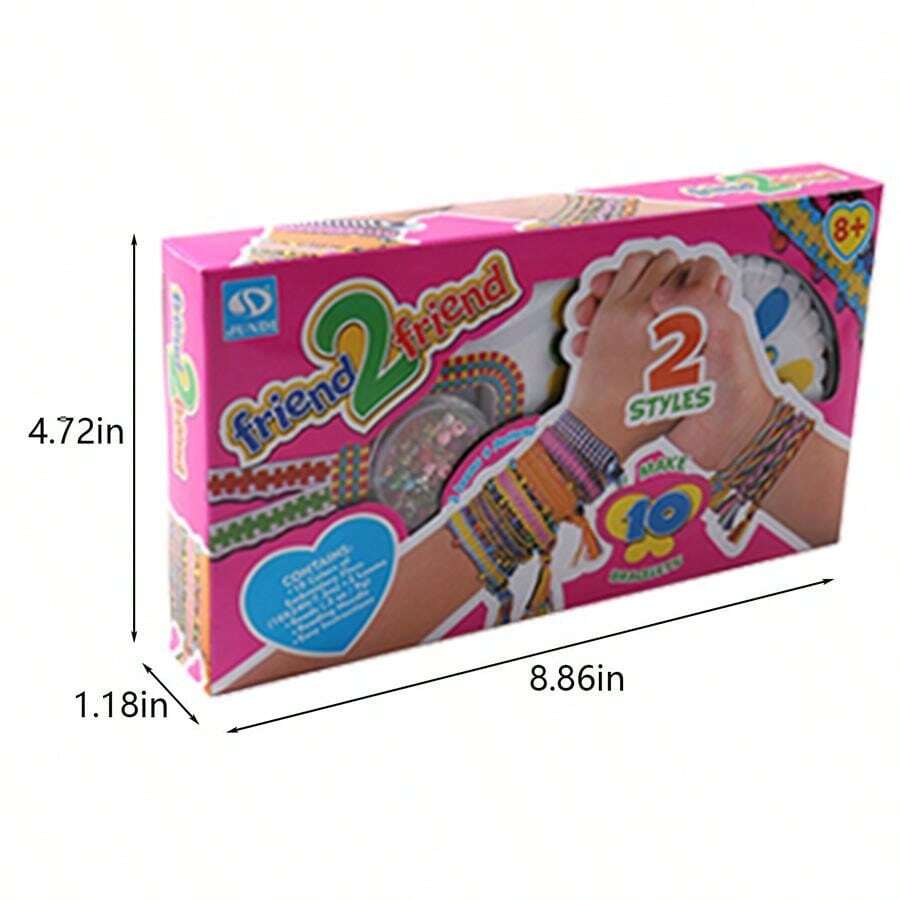 Friendship Bracelet Making Kit, DIY Girls Friendship Bracelet Making ...