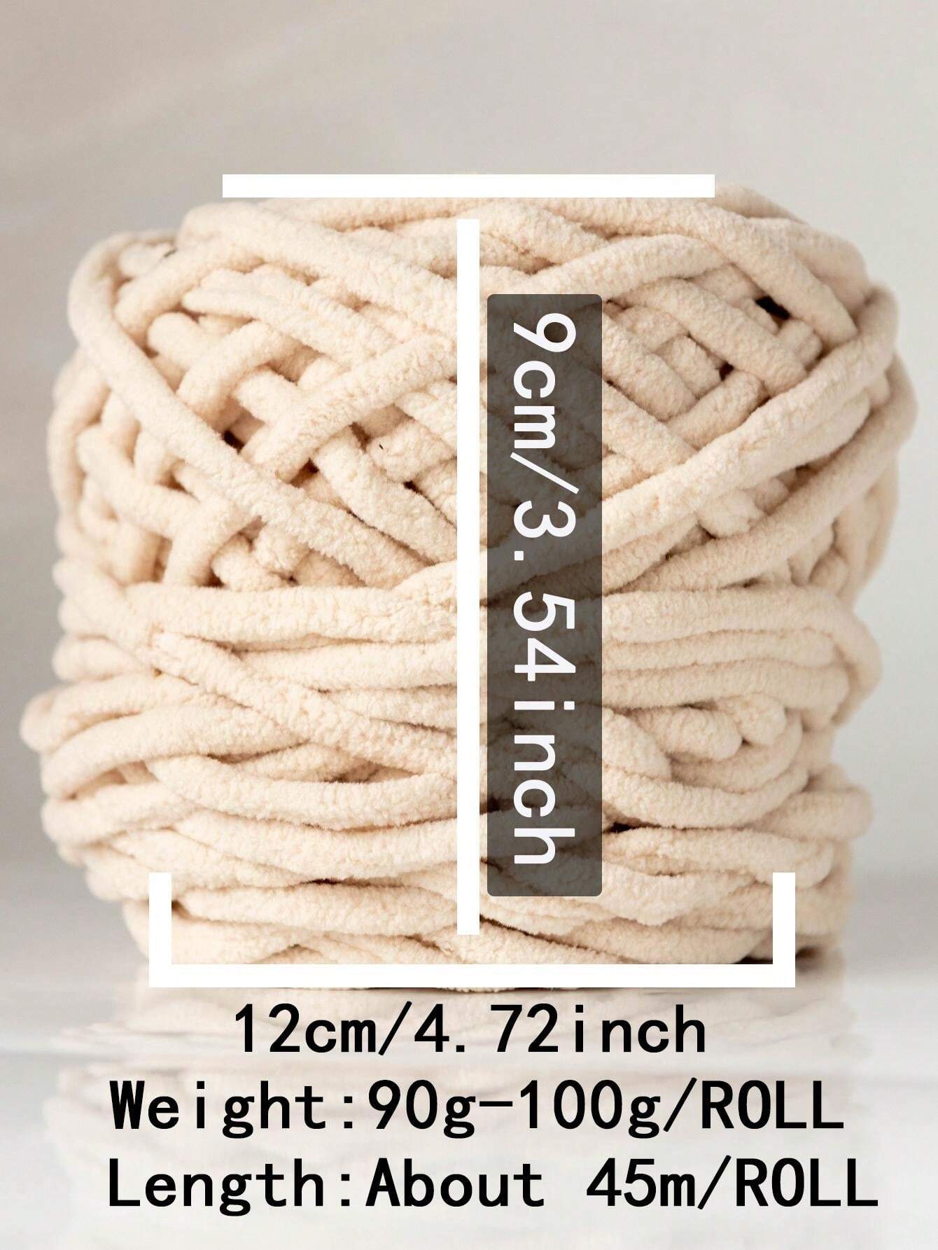 1 Roll (90-100g) Soft & Warm Hand Knitting Yarn, Suitable For Scarves ...