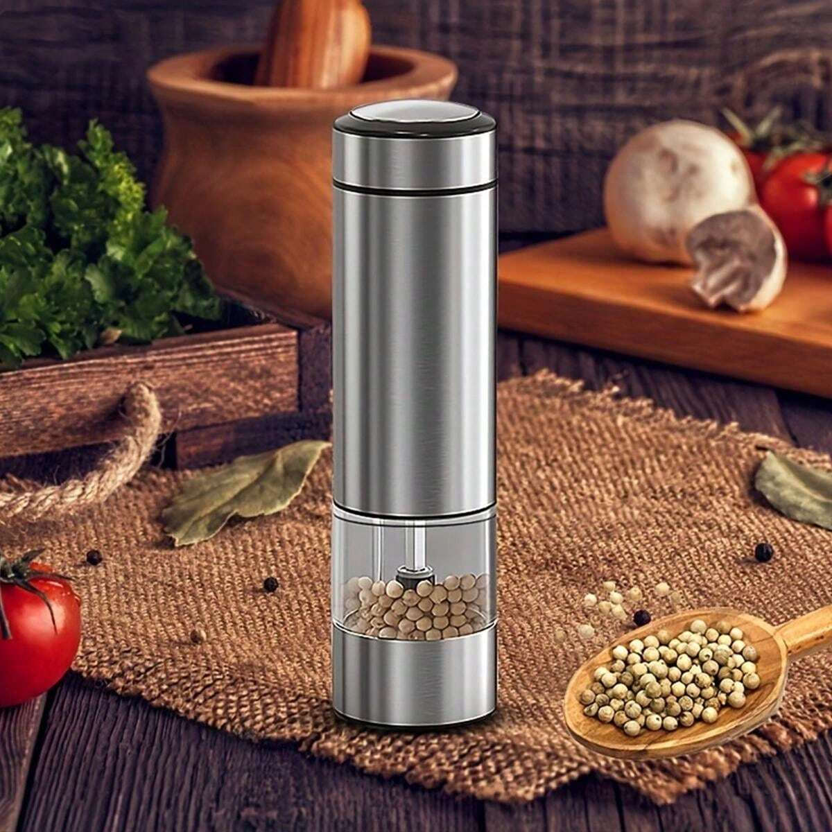 1 pieza molinillo eléctrico de pimienta de alta calidad, molino ...