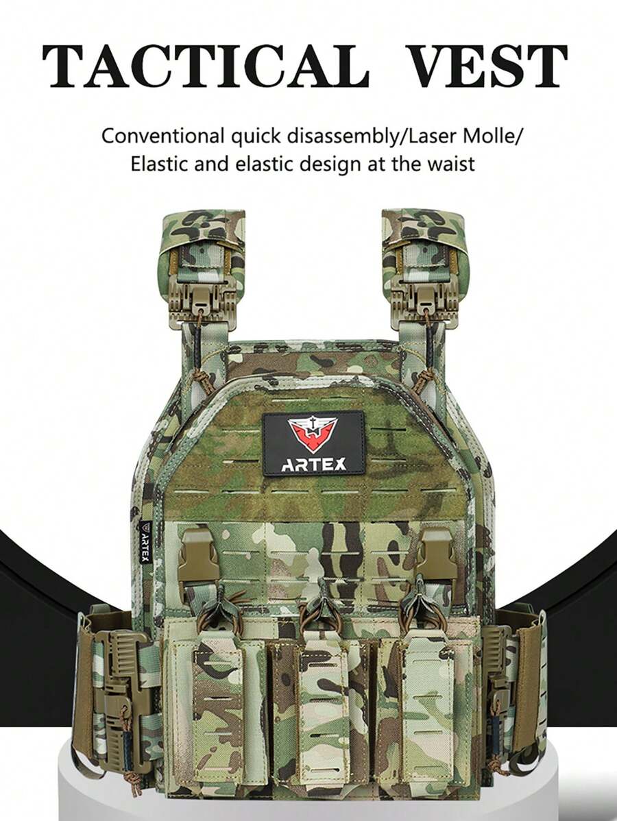 Quick Disassembly Tactical Vest, Breathable Type With MOLLE Support ...