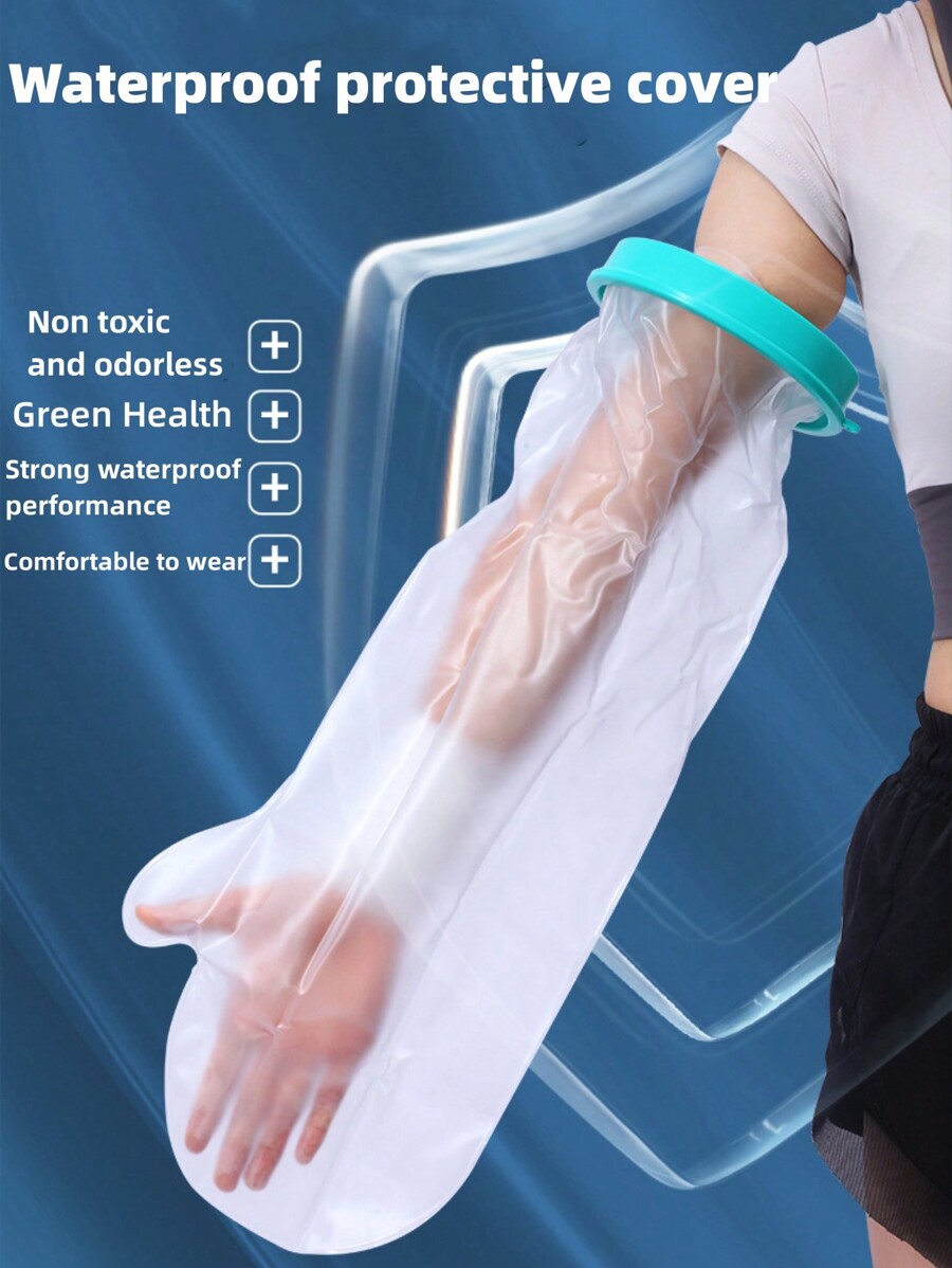 Waterproof Shower Cover For Bathing And Showering, Protecting Wounds ...