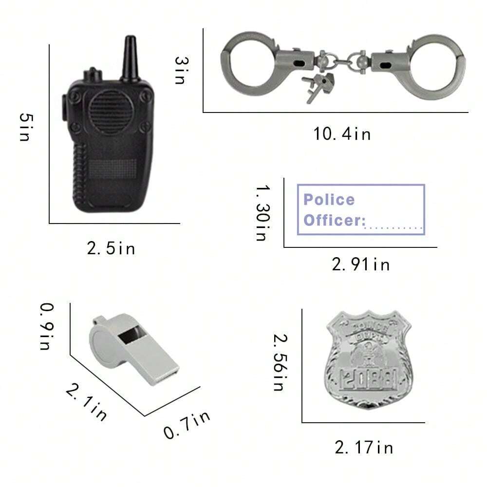 Christmas Decoration Police Costume For Kids - Police Officer Costume ...