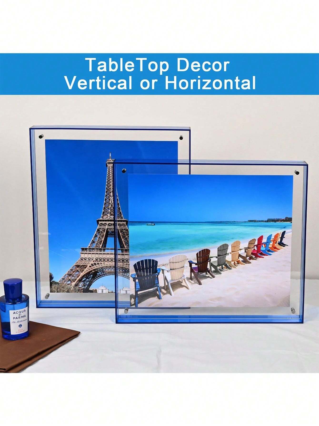 1 pieza de Marco para fotos acrílico de 12x16, impresionante marco ...