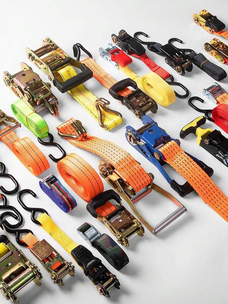 Blue 4.5m Long Polyester Webbing 2.5CM Wide Cargo Binding Fixed Rope ...