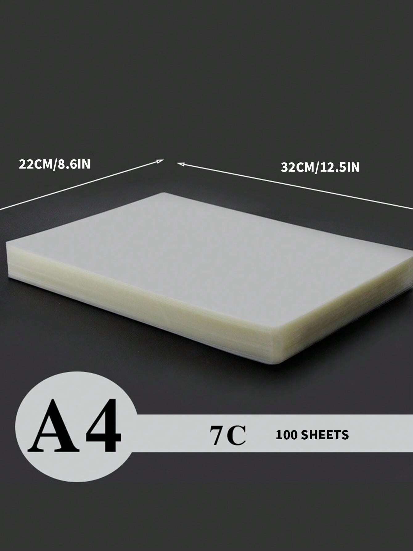 Hojas claras para plastificar térmicas, diseñadas para hojas tamaño A4 ...