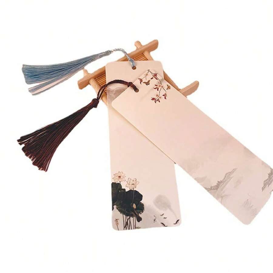 40pcs/Pack Blank Paper Bookmarks Creative Vintage Chinese Style Cards ...