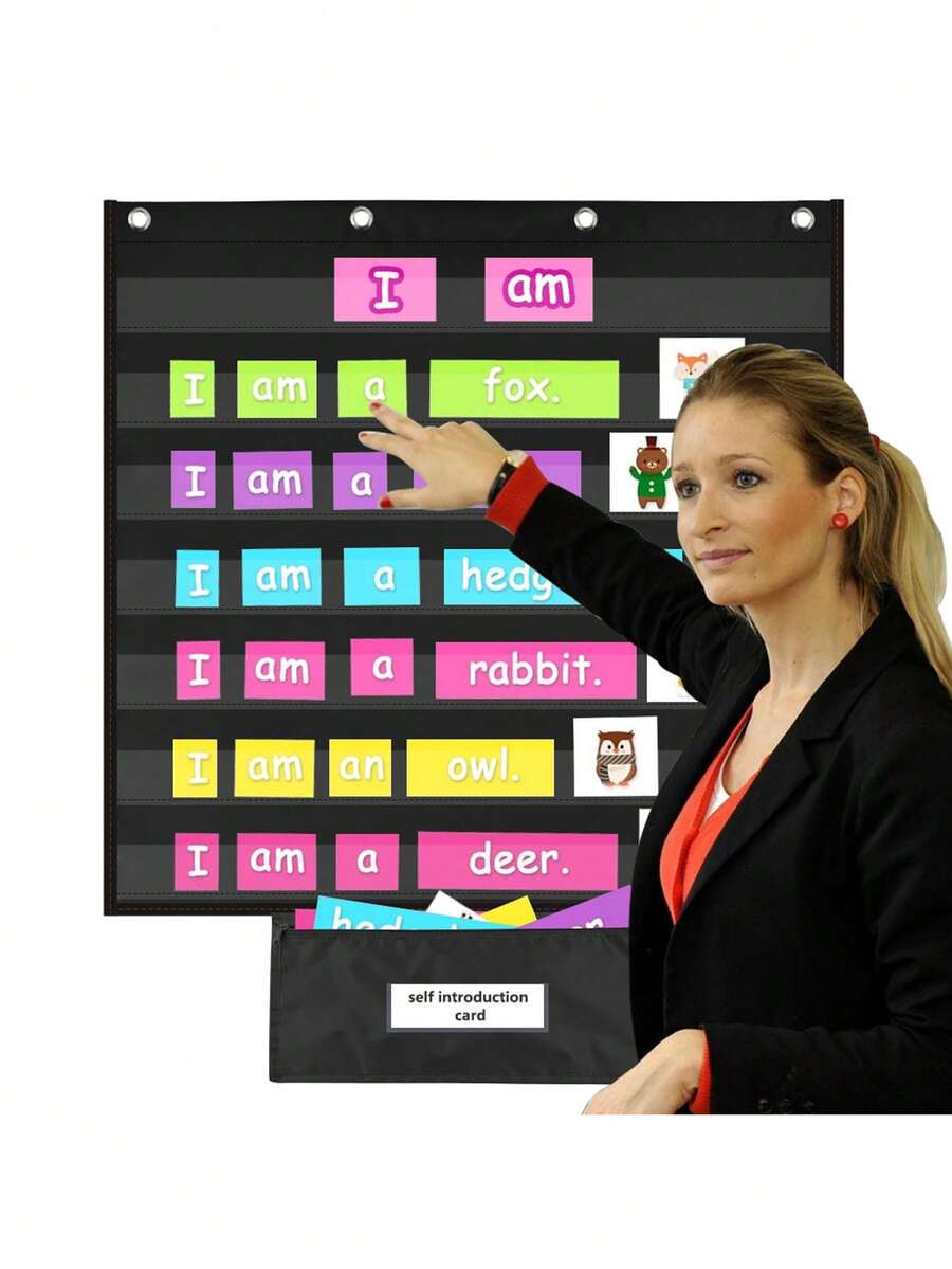 Multifunctional Story, Sentence, Word, And Classroom Vocabulary Pocket ...