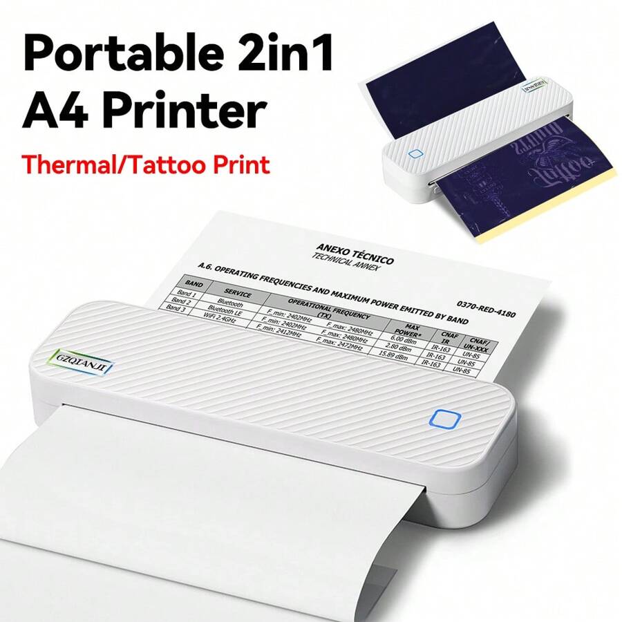 A40 Mini Thermal Printer Stencil Printer Transfer Paper Portable ...