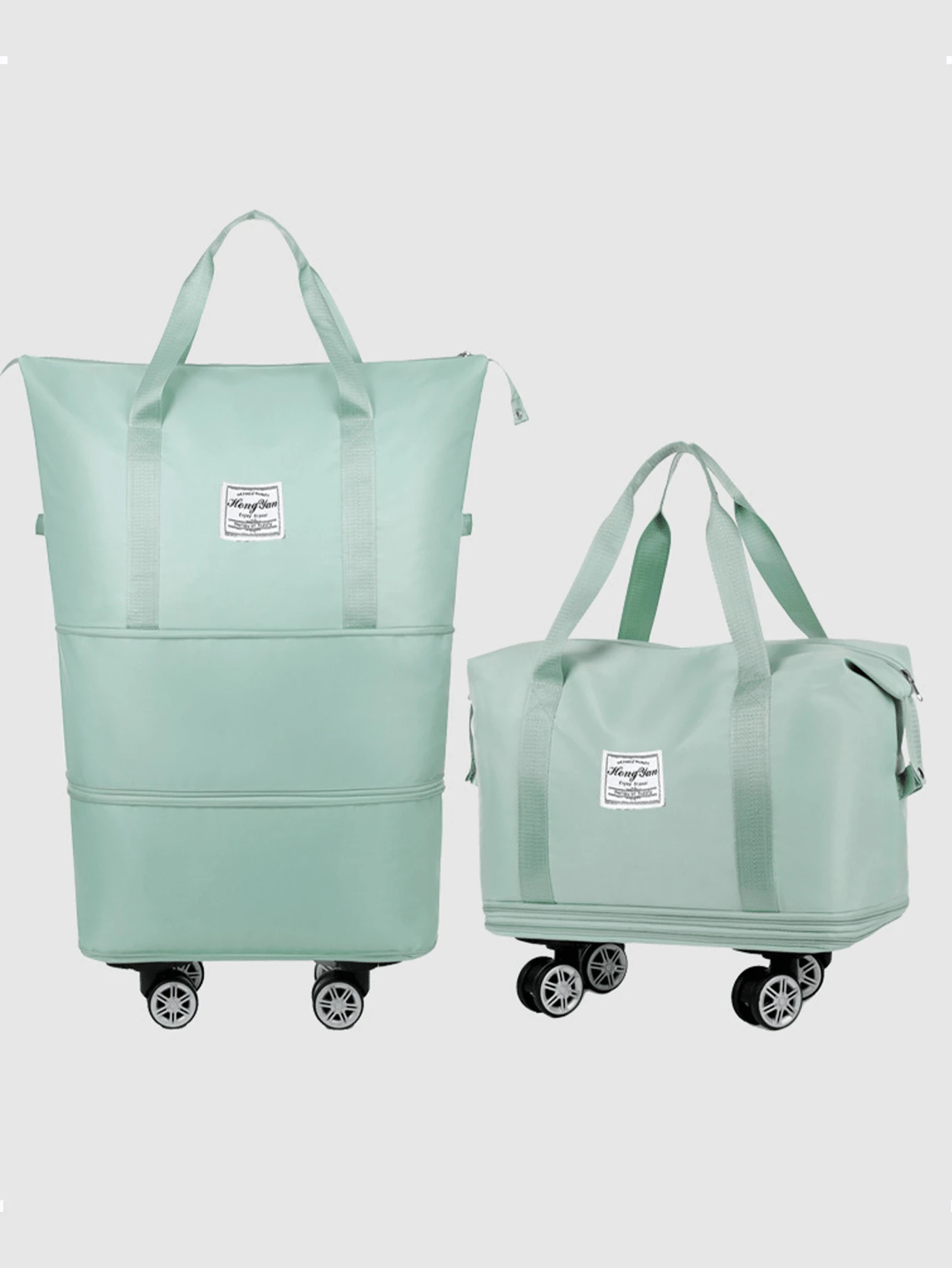 Large Capacity Wheeled Travel Bag, Expandable Carry-On Luggage ...