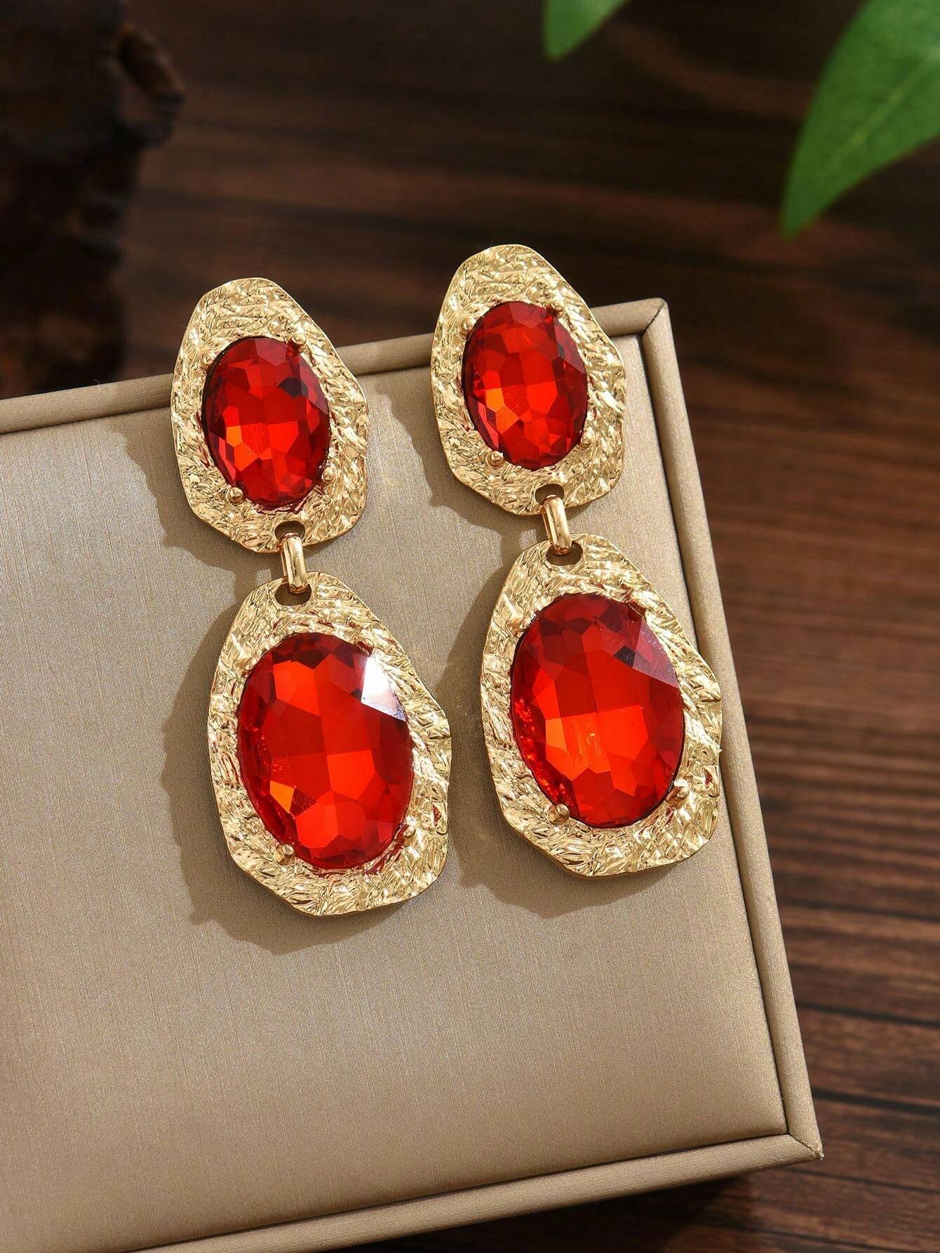 1 Paar bohemianische Vintage-Ohrringe für Frauen mit unregelmäßiger ...