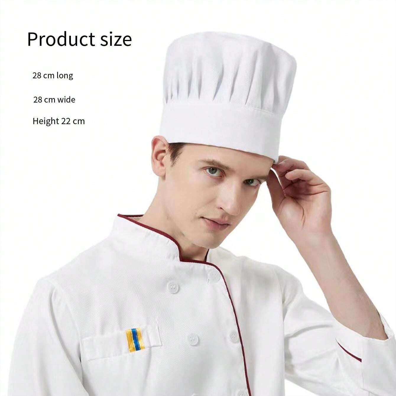 1pc Hotel & Catering Industry Chef Hat, Pastry & Food Safety Cap ...