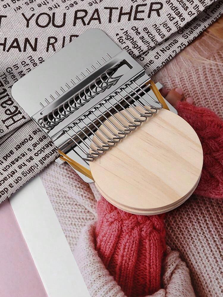 Kit Pequeno de Tear com 14 Ganchos e 9 Agulhas, Mini Tear de Remendo ...