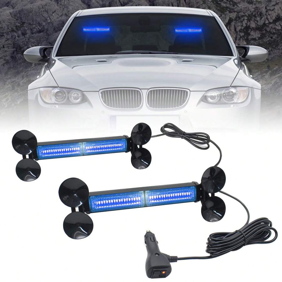 Emergency Strobe Traffic Advisor Light Bar 40 LED Dashboard Safety ...