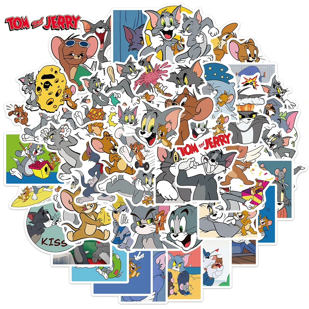 50 pièces Autocollants officiellement sous licence Warner Bros. Tom et ...