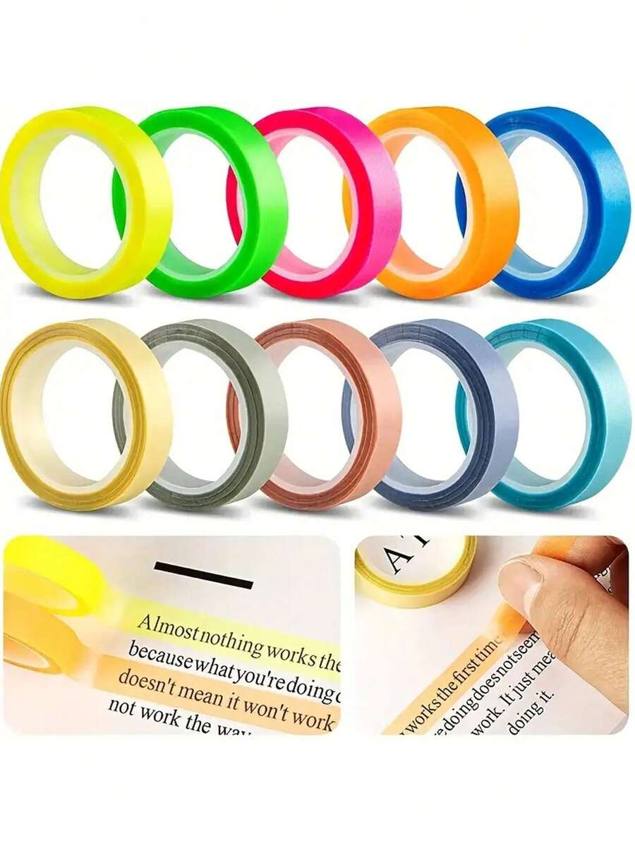 5 Rolls/Pack Colorful Ultra-Thin Removable Index Tabs/Flags ...