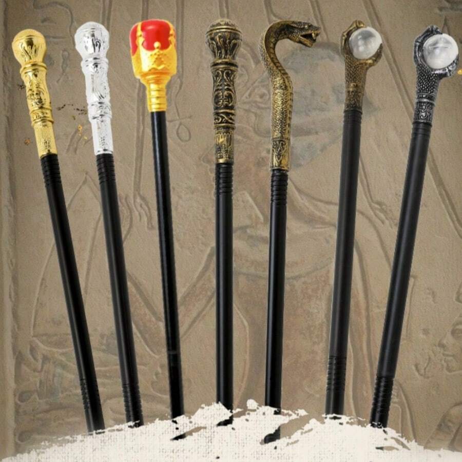 1pc Cosplay Staff & Cane Prop Egyptian Pharaoh Snake Headed Staff ...
