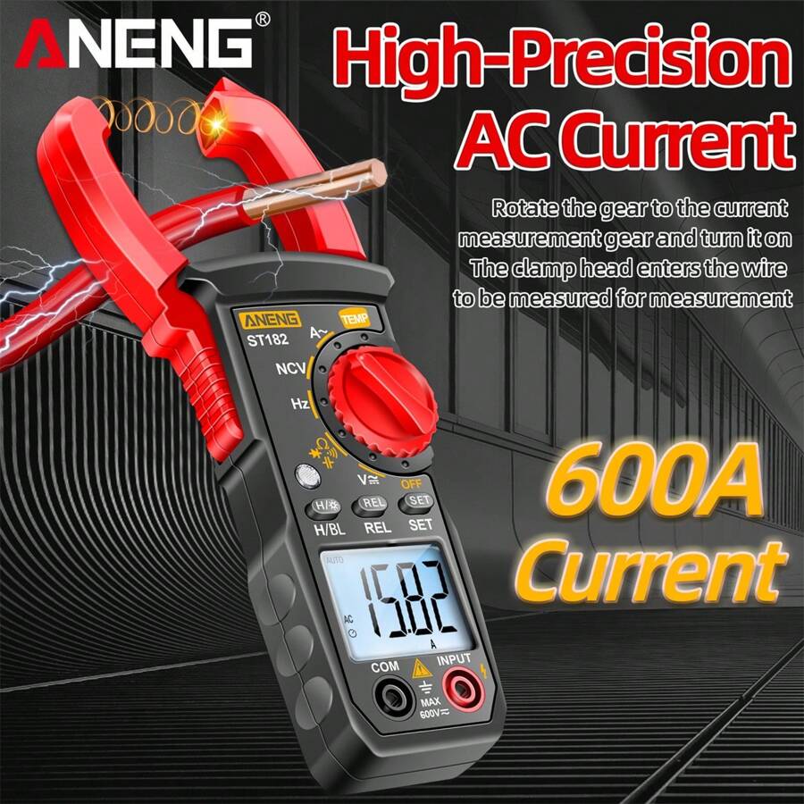 ANENG ANENG ST182 Digital Clamp Meter AC Current Multimeter DC/AC Voltage Ammeter Voltages ...