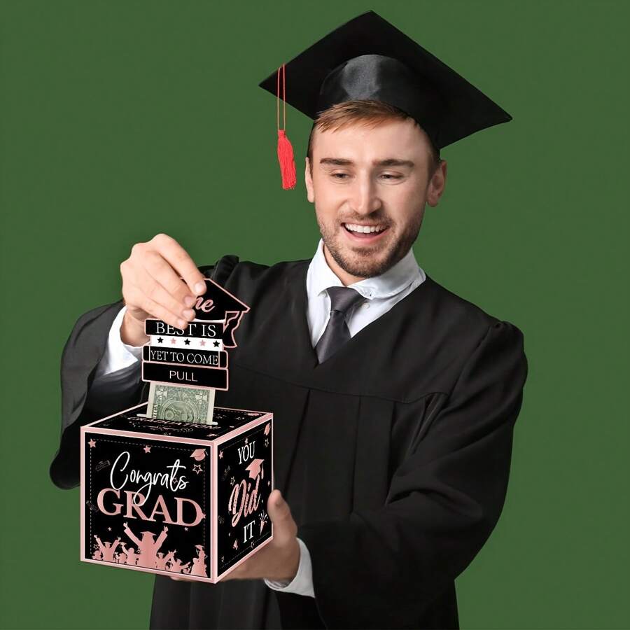 2024 Graduation Money Box For Cash Gift Pull Surprise Money Gift Box ...