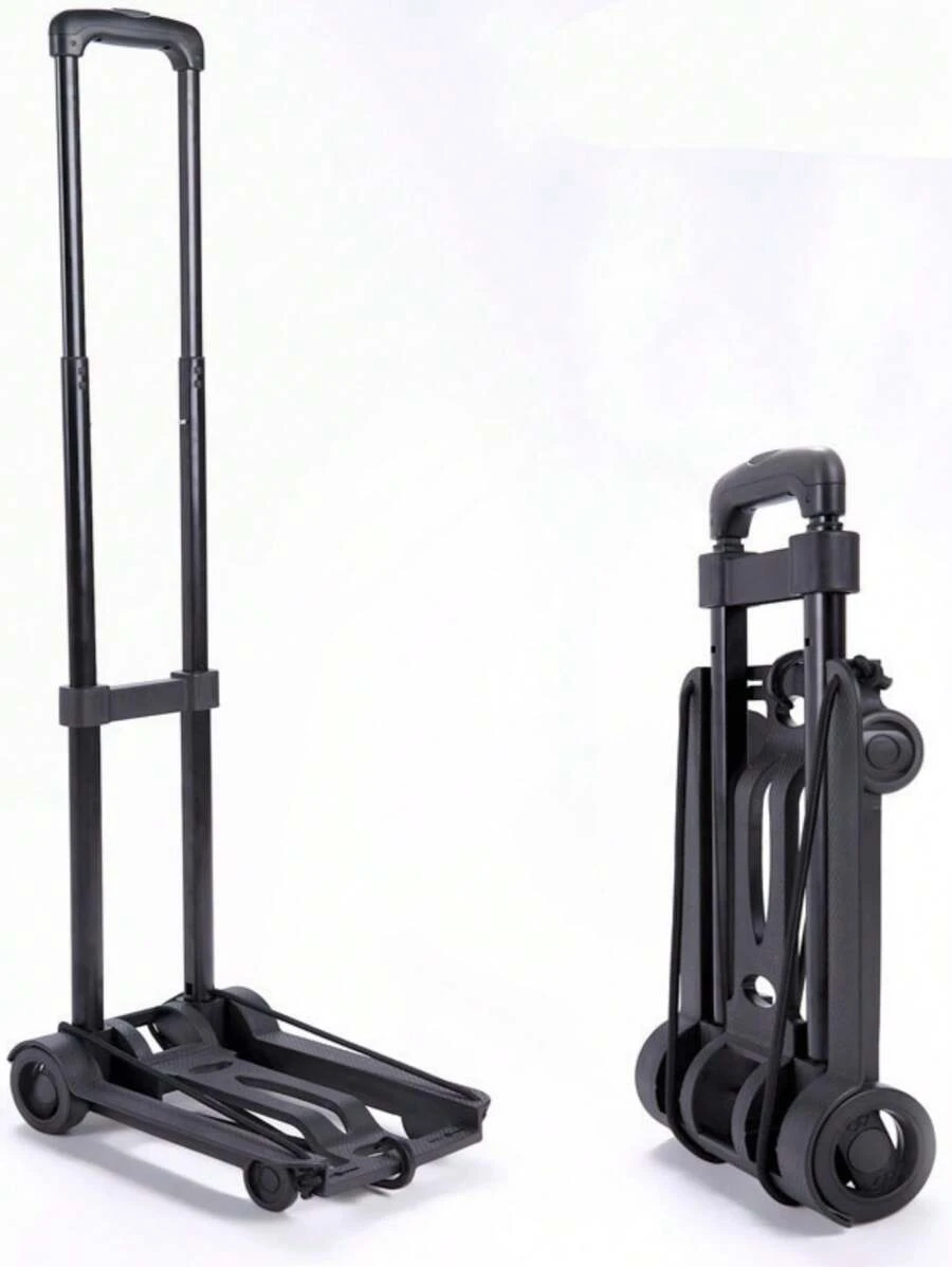 A Small Portable Household Trolley, Retractable Pull Rod, Can Be ...