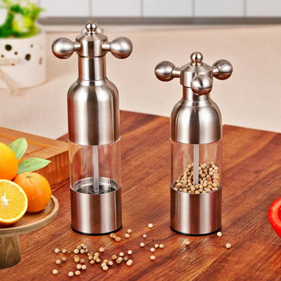 1pc Small And Easy To Use Stainless Steel Reusable Pepper Grinder ...