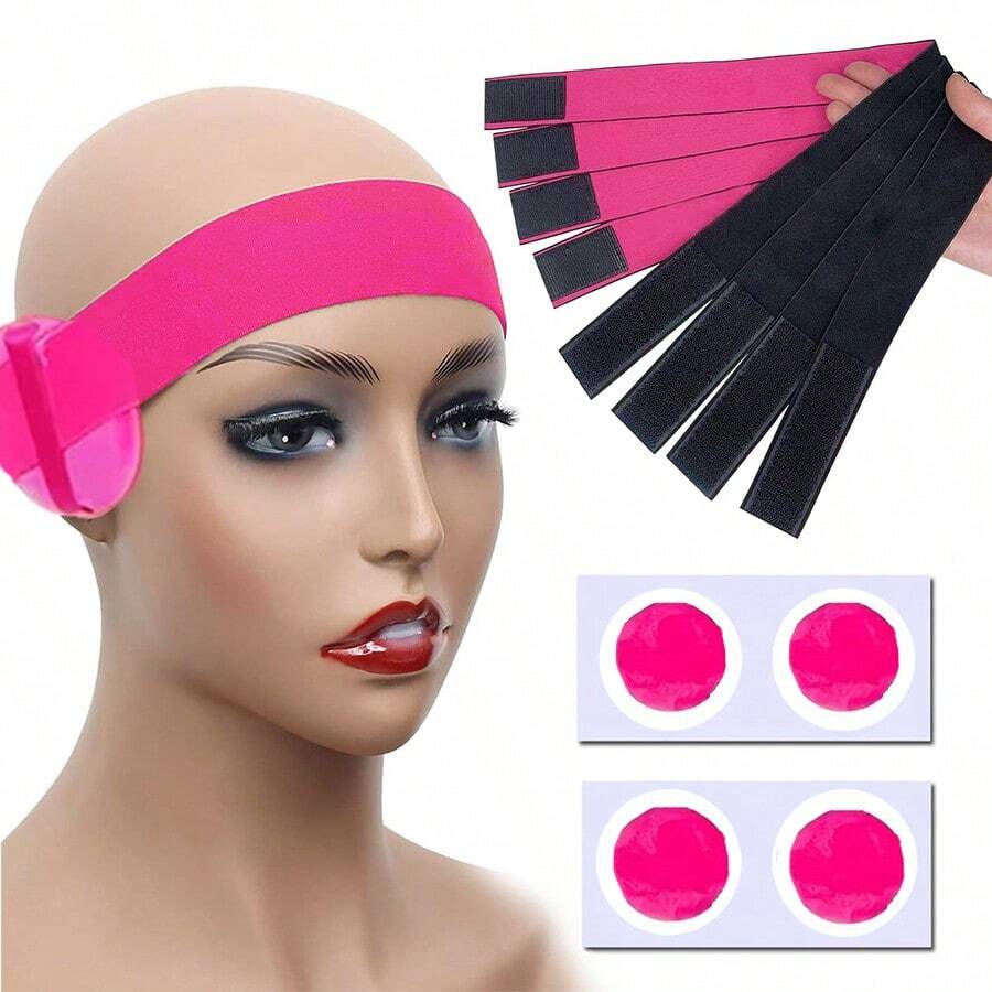 4 Pcs Wig Bands For Keeping Wig In Place With Ear Covers - Elastic ...