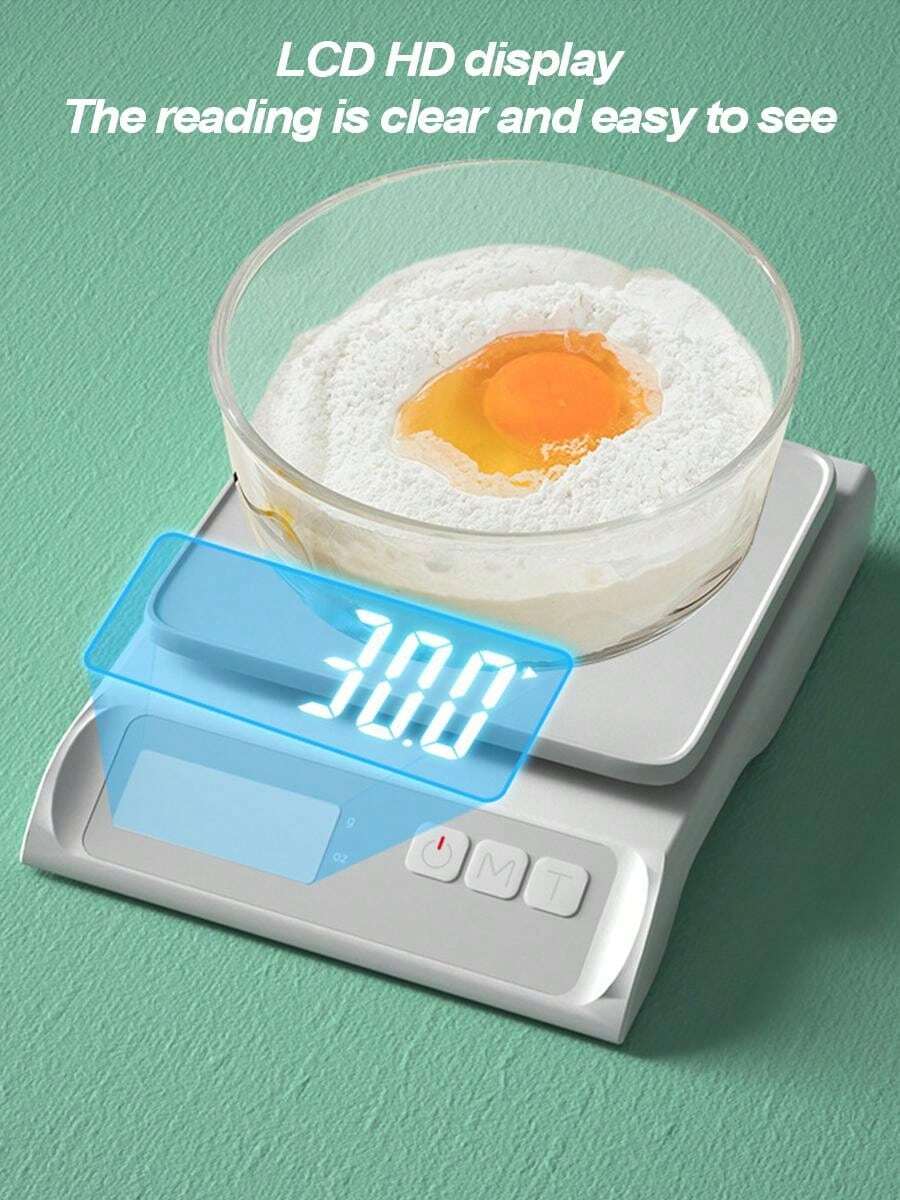 1PC Escala Eletrônica de Cozinha Faixa de Pesagem: 0,1g-6kg Quatro Modos de Pesagem: G / Oz / Lb ...