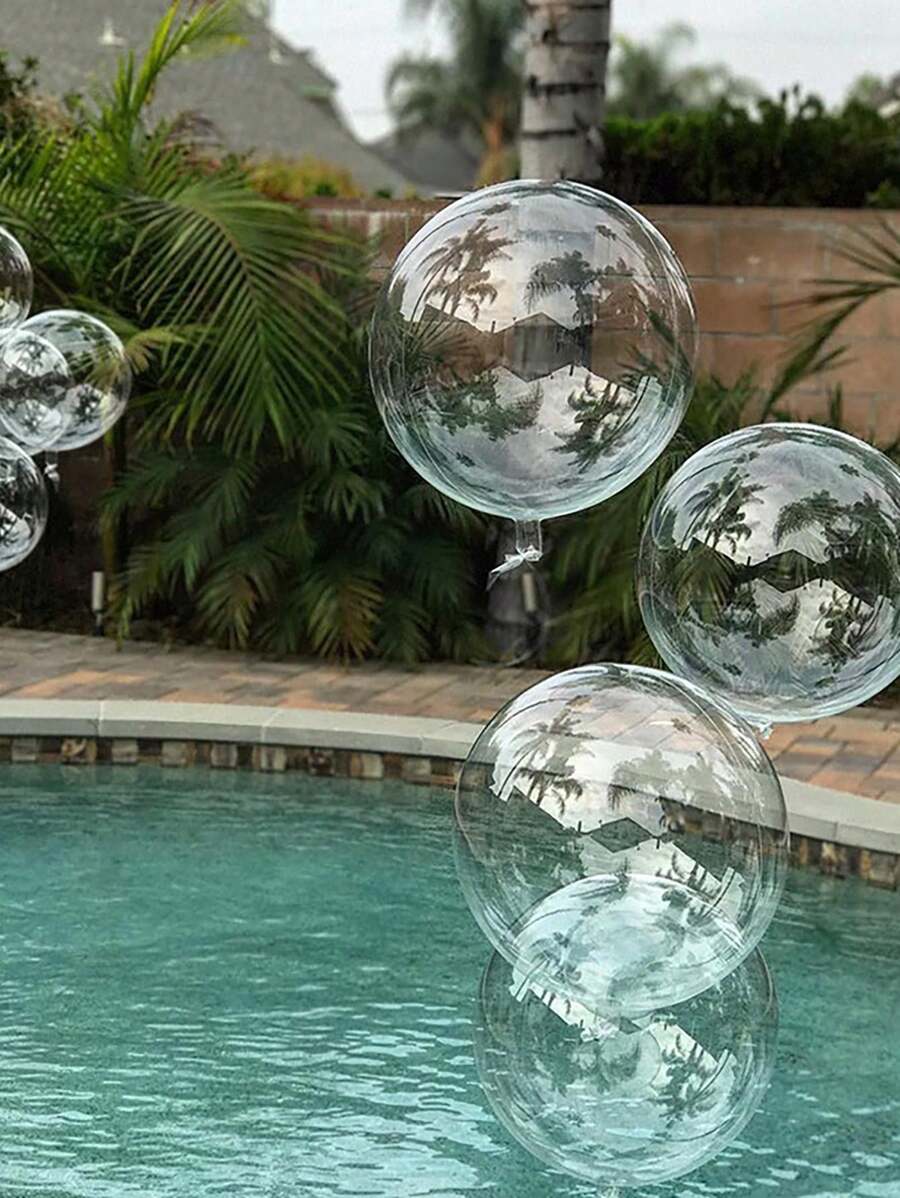 Paquete de 50 piezas (5 tamaños) de bolas de burbujas transparentes, 10 ...