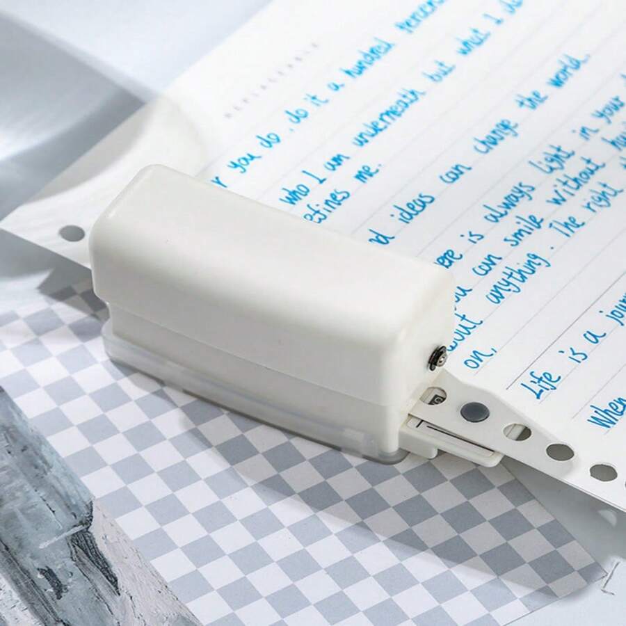 1pc Handheld 6-Hole Paper Punch, Mini Perforator, 5.5mm Punch Diameter ...