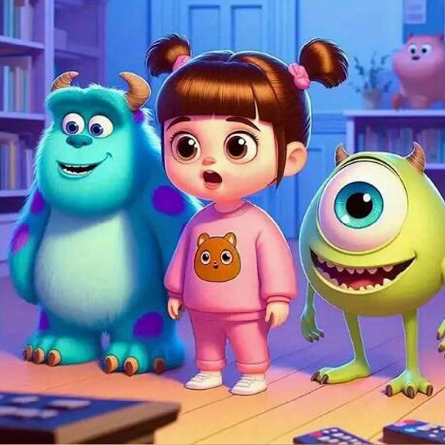 5D Diy Round Diamond Full Diamond Art Painting Kit Cute Cartoon ...