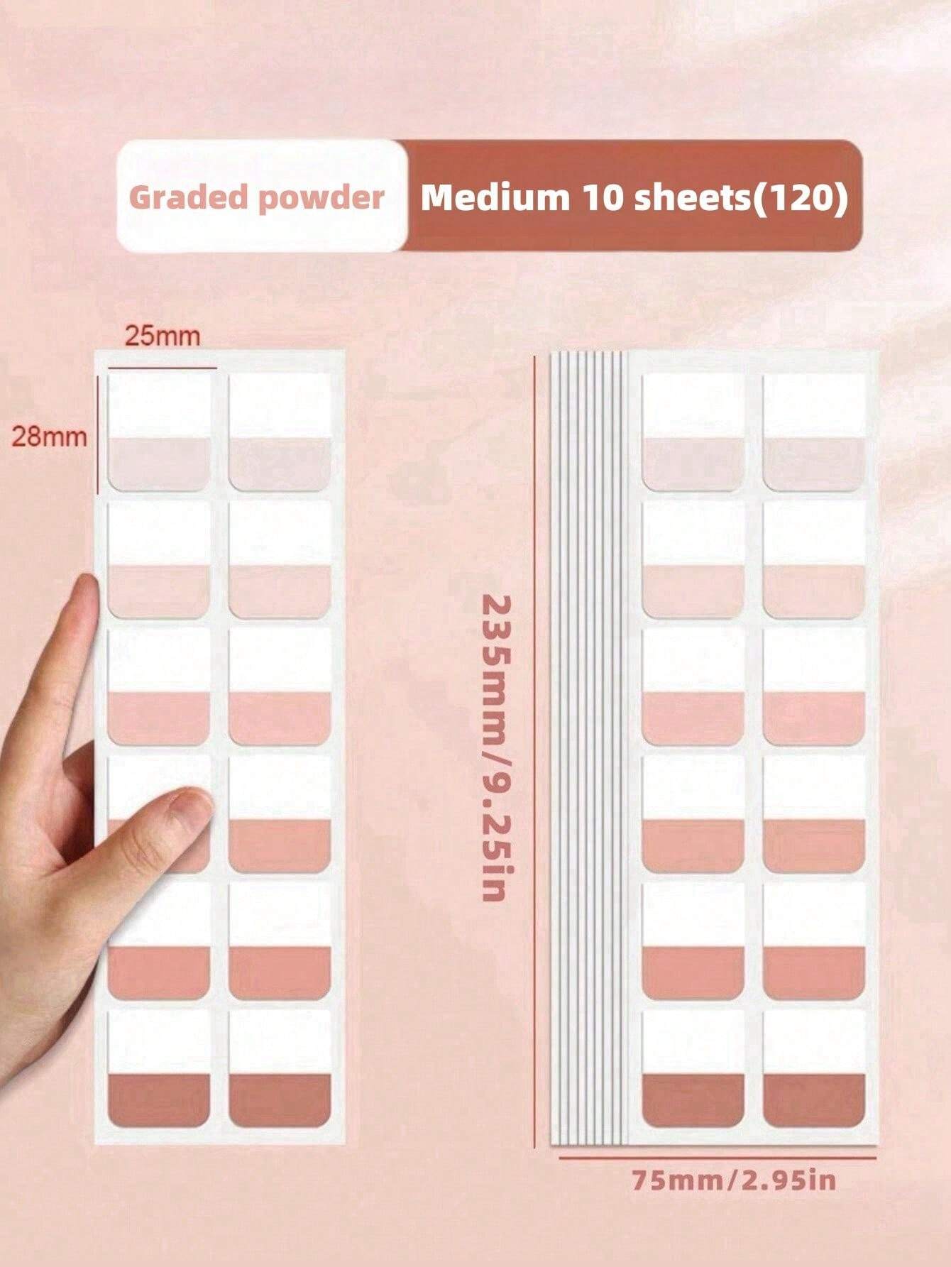 120pcs Gradient Color Index Stickers Label Stickers, Multi-Purpose ...