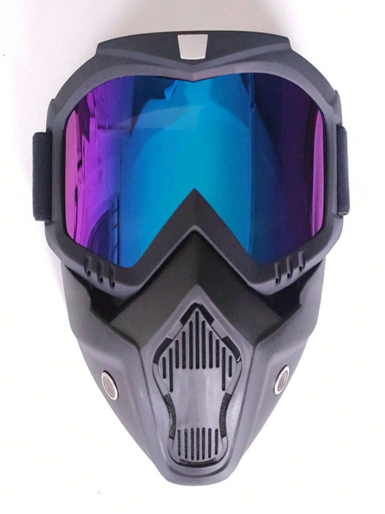 Windproof Motorcycle Riding Glasses, Skiing Retro Harley Face Shield ...