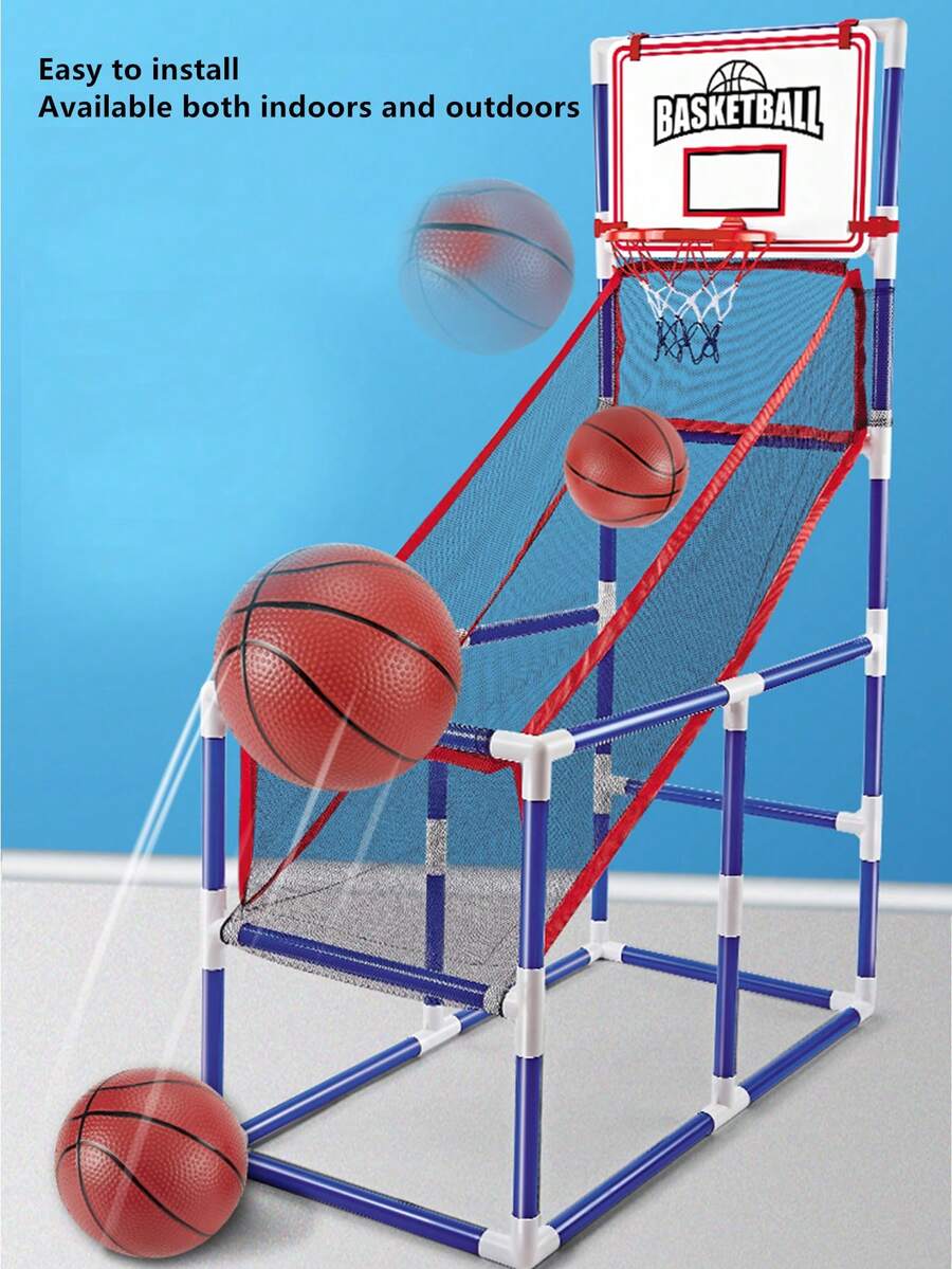 Wall-Mounted Basketball Board, Portable Dismountable Basketball Hoop ...