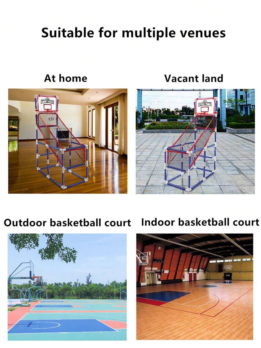 Wall-Mounted Basketball Board, Portable Dismountable Basketball Hoop ...