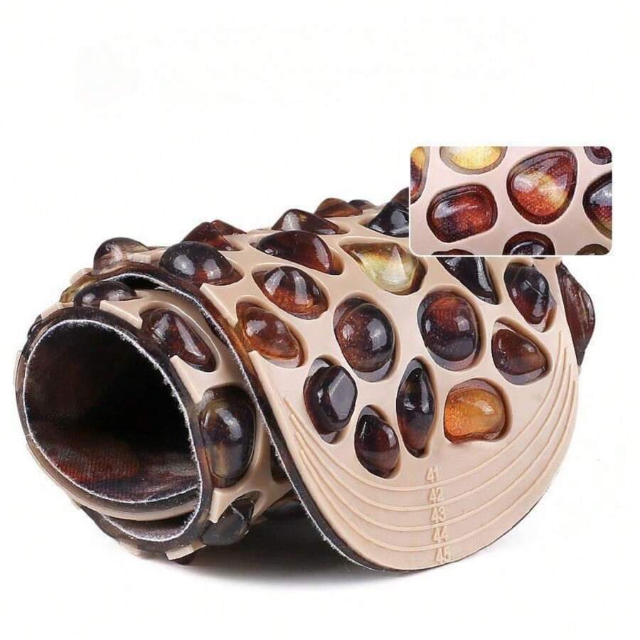 1 Pair Of Imitation Pebble Massage Insoles With Adjustable Size For ...