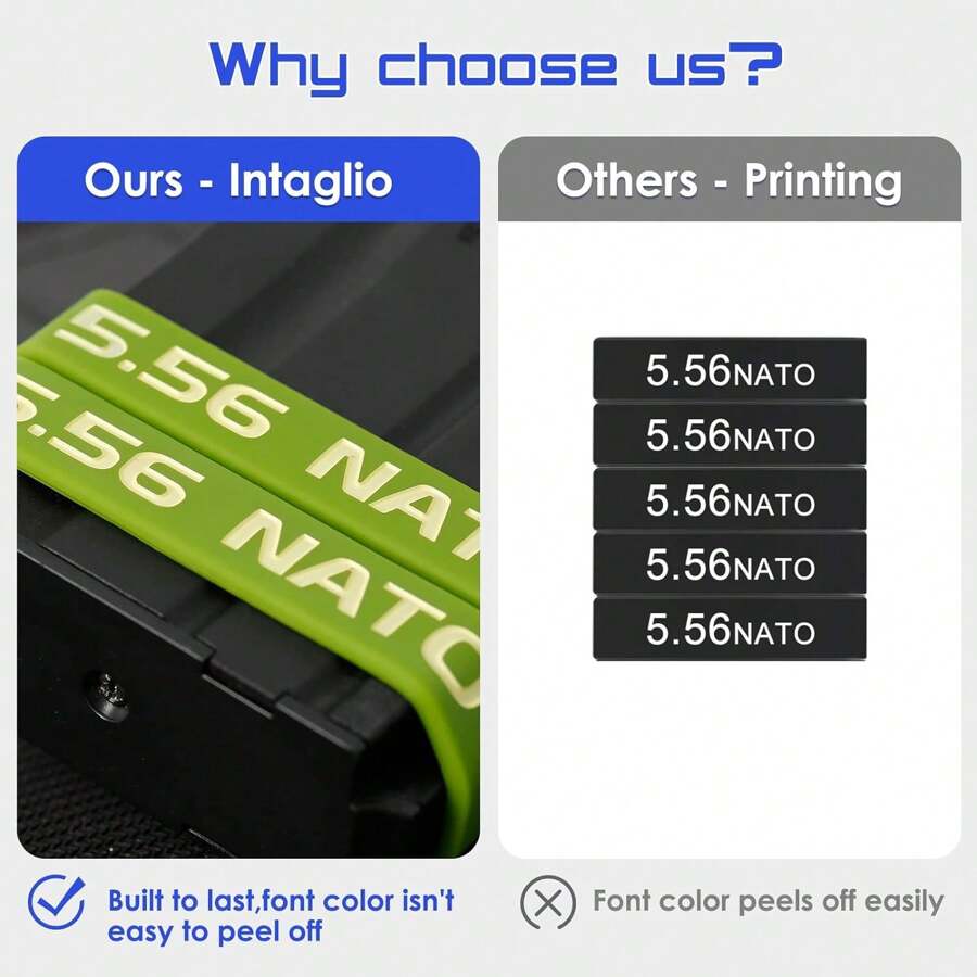 5.56 Nato Magazine Marking Bands Mag Bands Magazine ID Caliber Bands ...