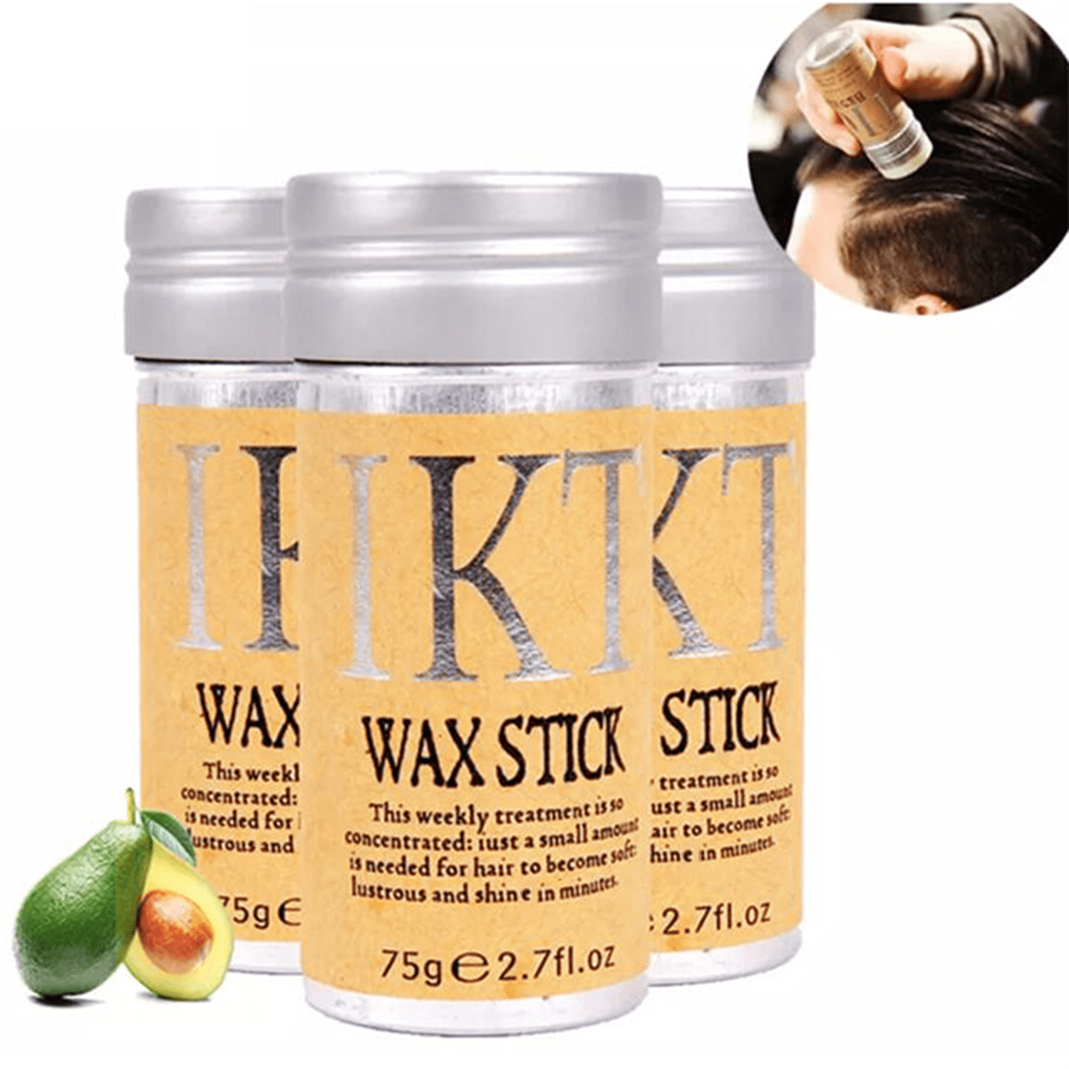 IKT Hair Wax Stick For Wig Professional Hair Wax Stick Gel Cream Non ...