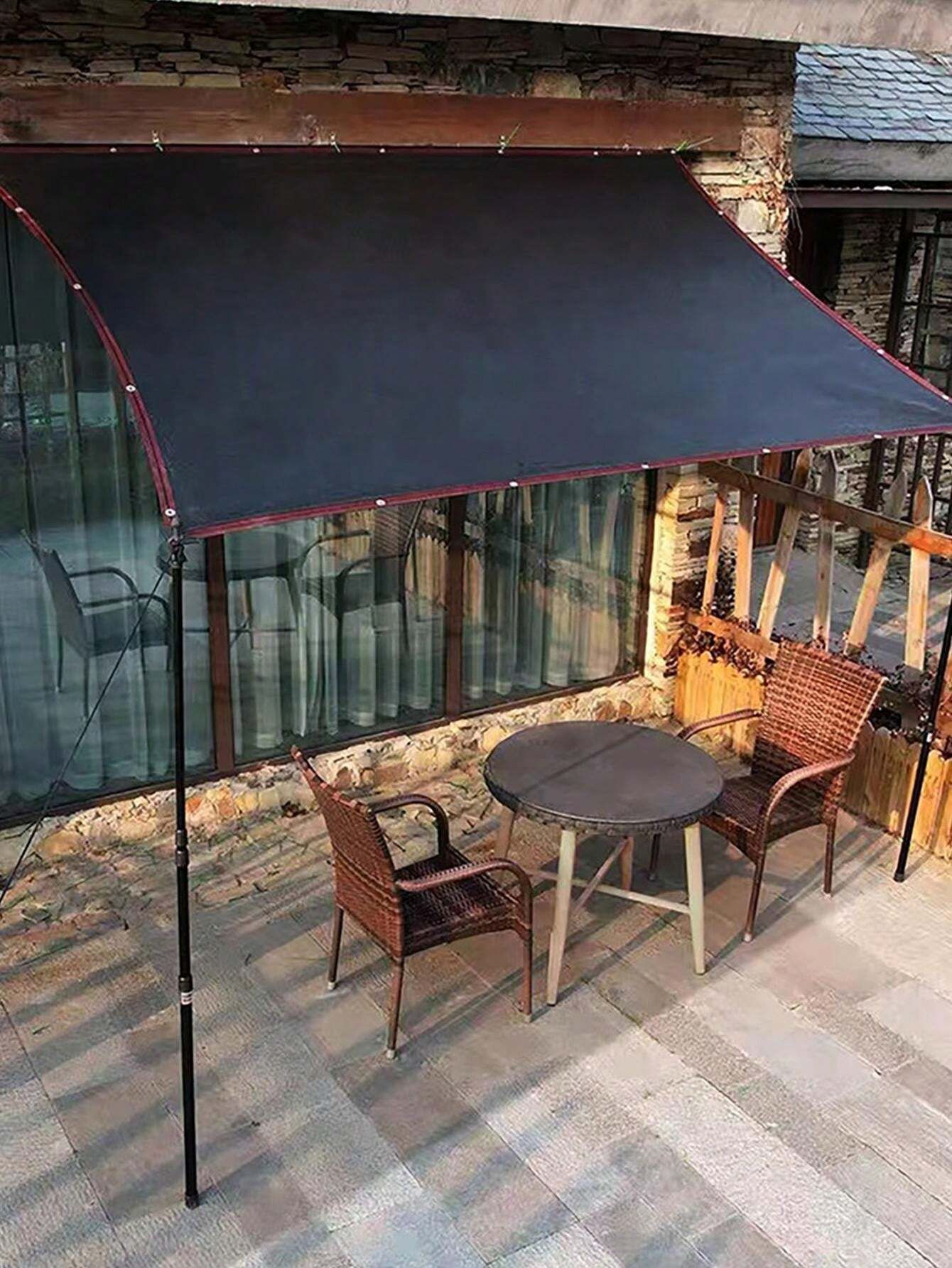 1pc Black Sunscreen Shade Net With Reinforced Edges, Perforations And ...