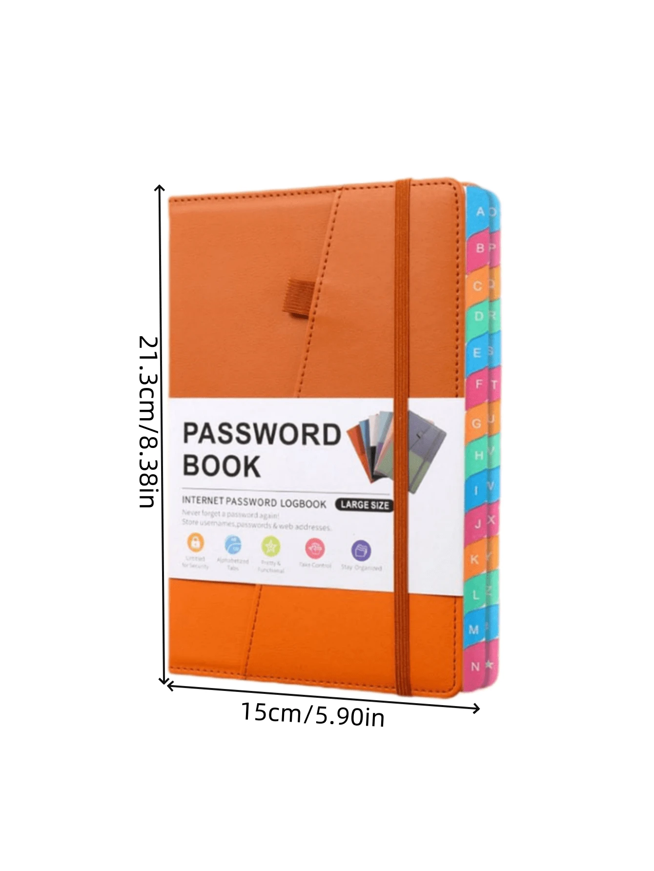 Password Book -A5 Letter Label Password Notebook-Computer And Website ...