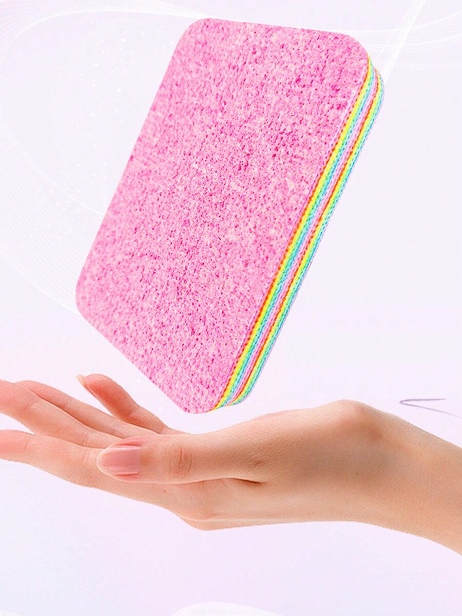 Rainbow Colored Reusable & Thick Multi-Layer Dishcloth, Kitchen ...