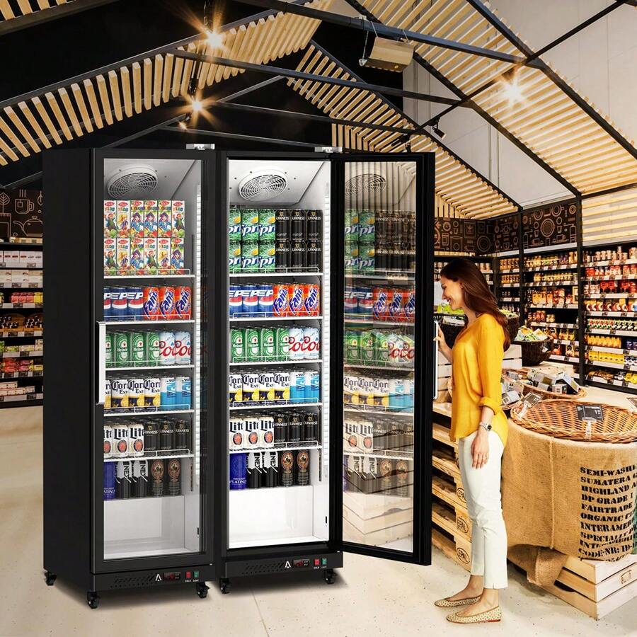 Commercial Refrigerator, Display Fridge Merchandiser Upright Beverage ...