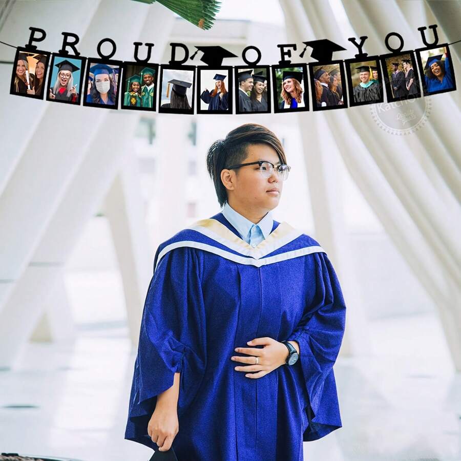 Graduation Photo Banner No DIY, Graduation Picture Banner Personalized ...