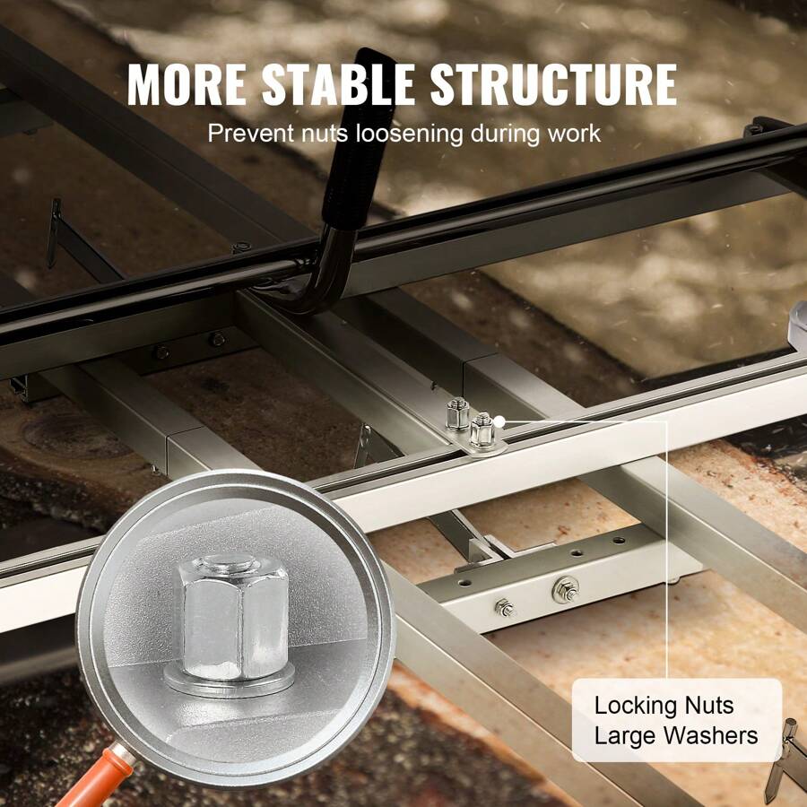 VEVOR Chainsaw Mill And Rail Mill Guide System, Portable Sawmill 14"-36 ...