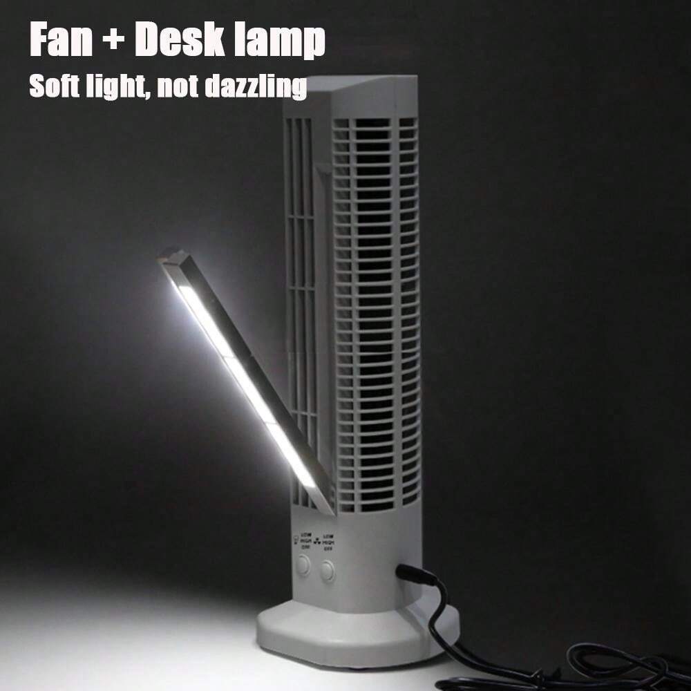 Ein über USB betriebener Lüfter mit Licht, multifunktionaler ...